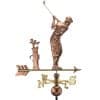 Golfer Weathervane - Pure Coppers! Only $294.00 - Cupolas 'n More