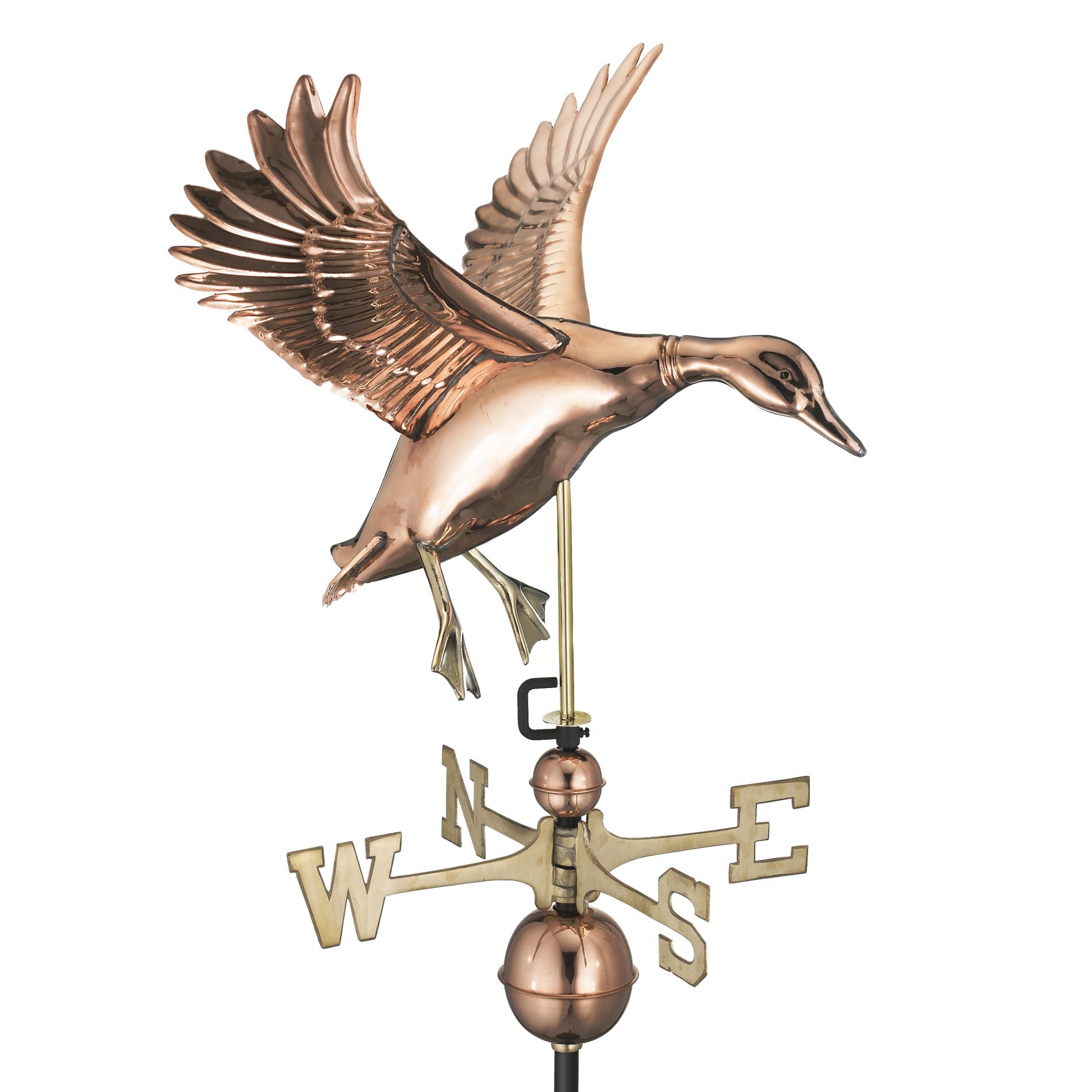 Landing Duck Weathervane - Pure Coppers! Only $398.00 - Cupolas 'n More